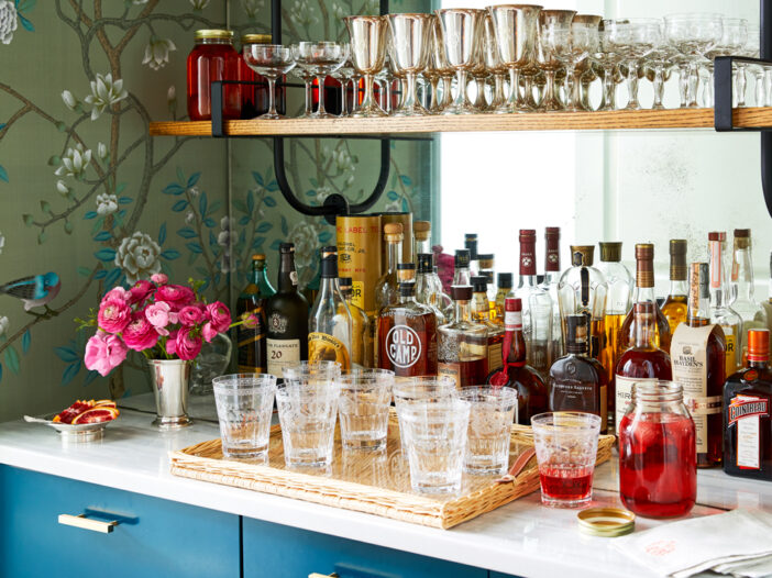 12 Small Space Home Bar Ideas to Cheers to! - Chairish Blog