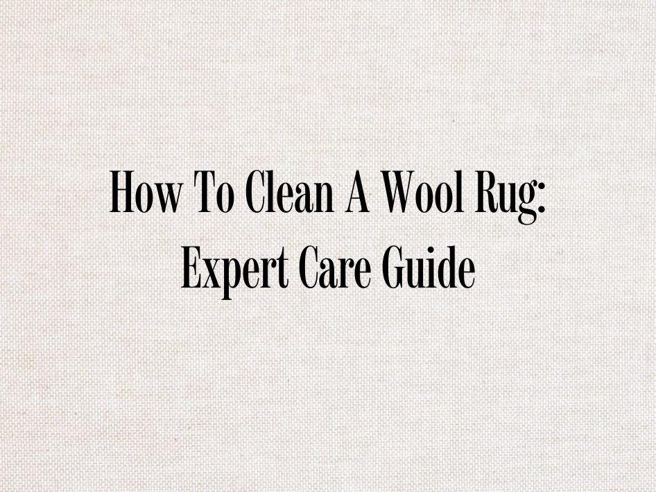How To Clean A Wool Rug: Expert Care Guide - Chairish Blog